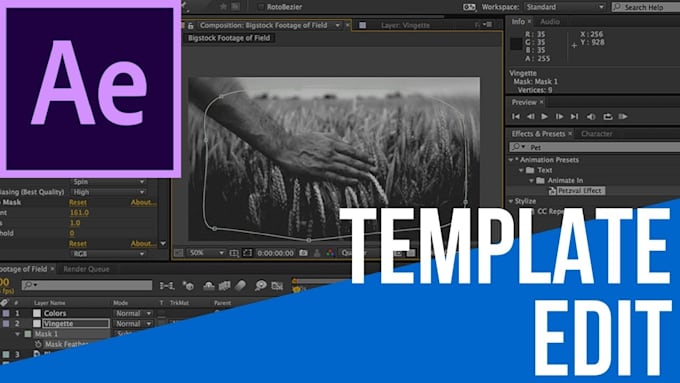Professionally edit any adobe after effects template by Nikolamarkov505 ...