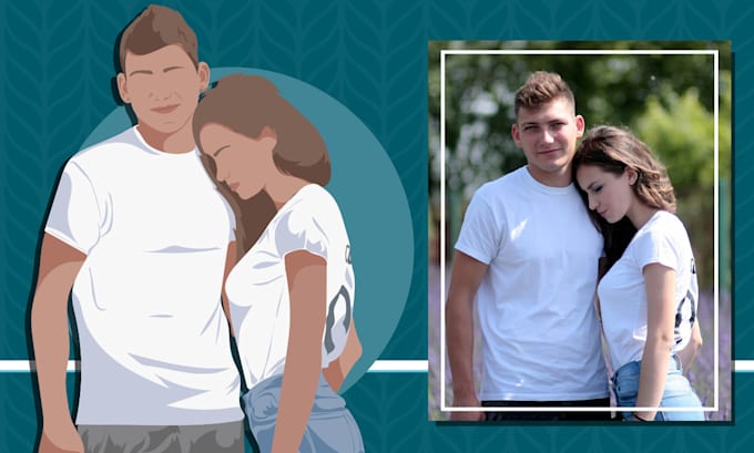 Draw a cute custom portrait illustration by Eduiwntibata | Fiverr