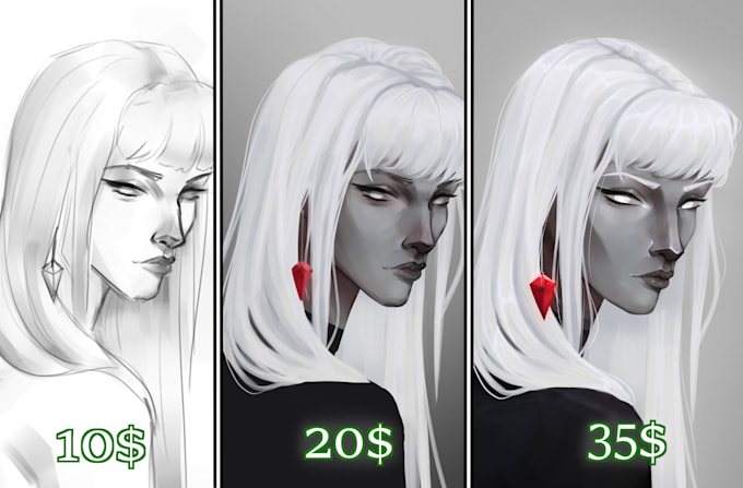 Paint a digital portrait of anyone you want by Atmaana | Fiverr