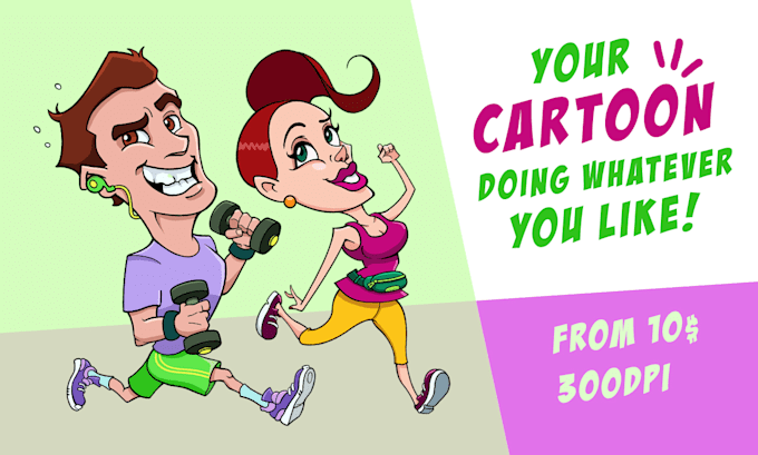 Make a cool cartoon of you doing whatever you like by Orangerender | Fiverr