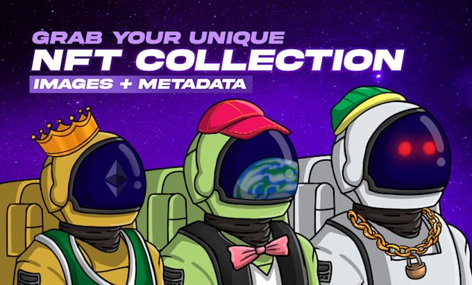 Design and generate unique nft art collections by Udarak | Fiverr