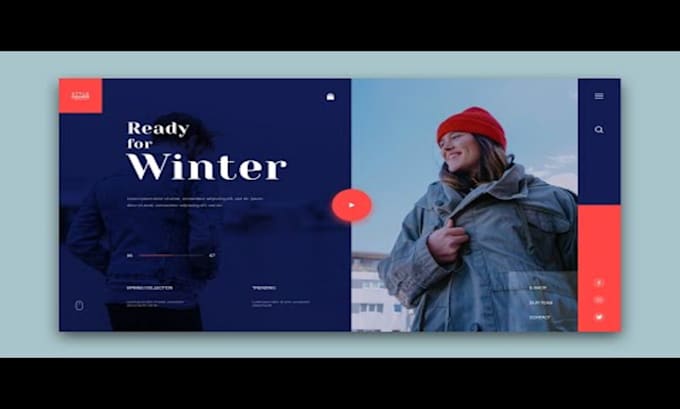Design a website template ui ux psd file to html by Parth_satyam | Fiverr