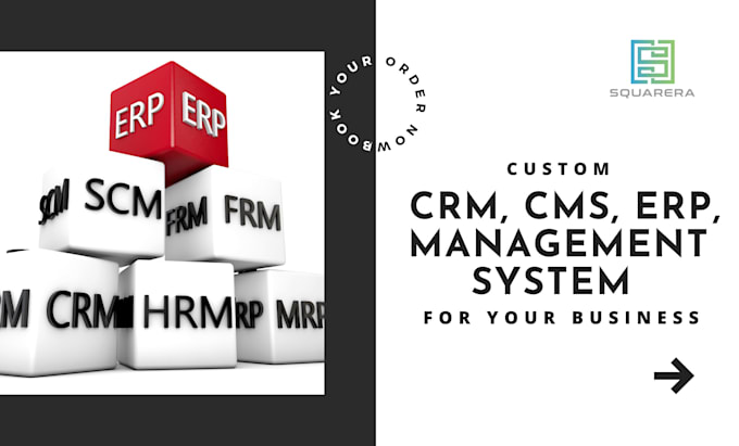 Develop custom crm cms erp management systems for your business by Juvi_sq | Fiverr