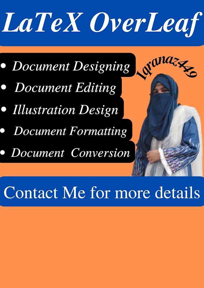 Convert your word file or report into latex overleaf by Iqranaz449 | Fiverr