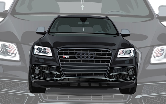 Create your car picture into cartoon by Dwirustyabella | Fiverr