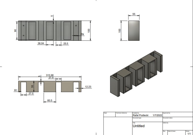 Dimension your step, or iges and provide a pdf,dwg, dxf,or csv by ... Dimension your step, or iges and provide a pdf,dwg, dxf,or csv by ...