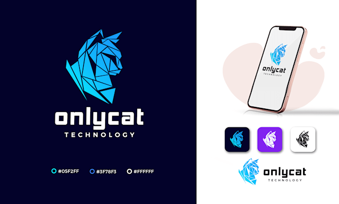 Design a modern tech startup app crypto and technology logo by ...