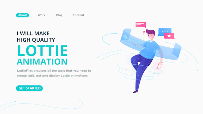 Create animated lottie json, gif, for web and apps by Zridxs | Fiverr