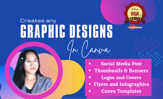 Design social media posts or any graphic designs in canva by ...