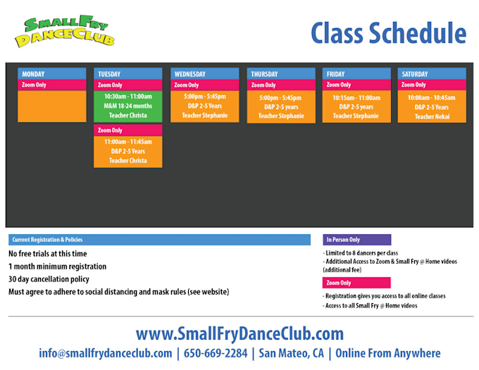 Design a printable class schedule for your business by Carloschapeton ...