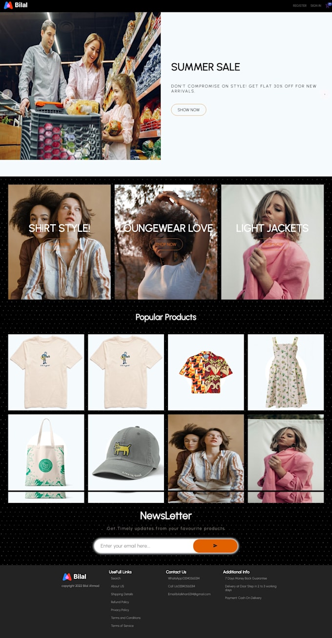 Convert your design into html and css templates by Bilalahmad811 | Fiverr