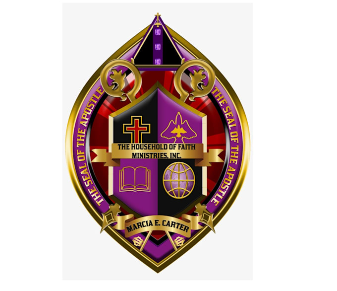 Provide coat of arms heraldic family crest logo design for you by ...