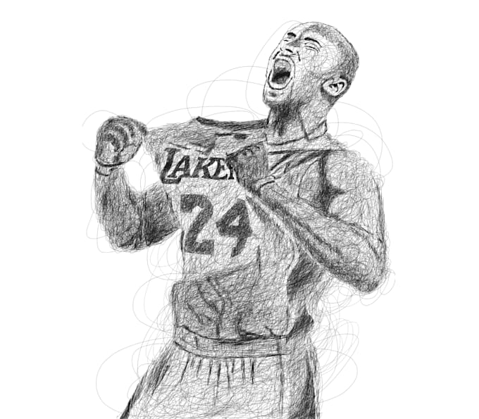 Draw digital scribble potrait artwork by Ngasdem69 | Fiverr