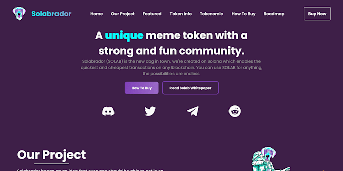 Make a crypto website, crypto landing page, nft landing page by Fanreza | Fiverr