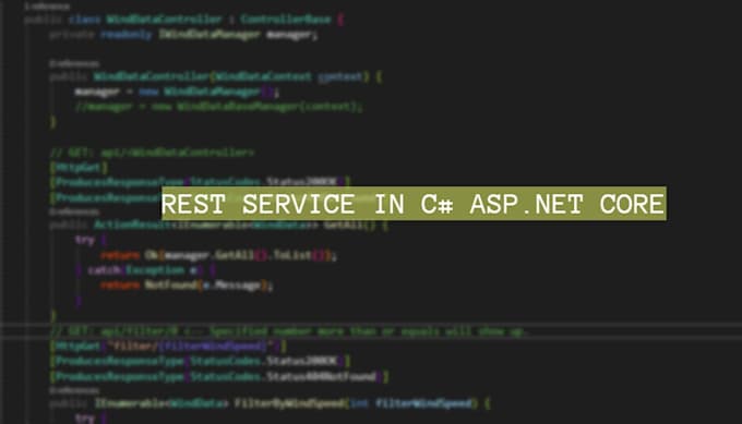 Make a simple rest service in csharp asp net core by Antonblomme | Fiverr
