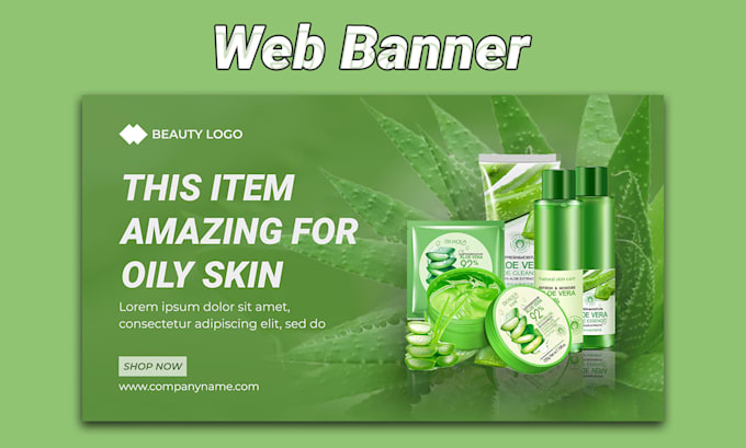 Design an awesome eye catching website banner by Jubayergdn | Fiverr