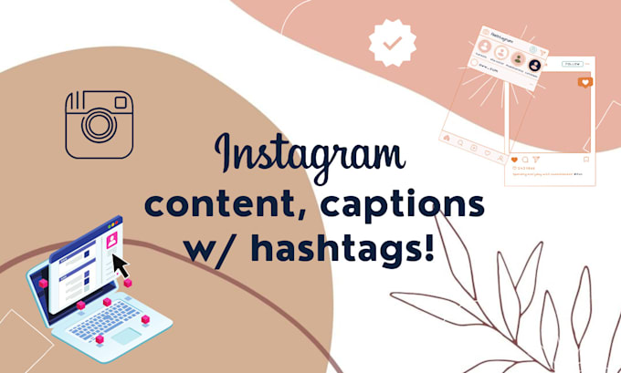 Write your social media captions with hashtags by Collinnebrucal | Fiverr