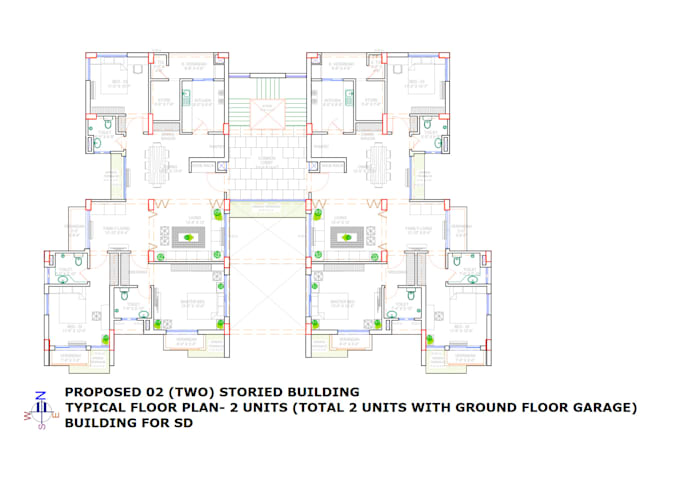 Make a 2d floor plan in autocad by Sazalce | Fiverr
