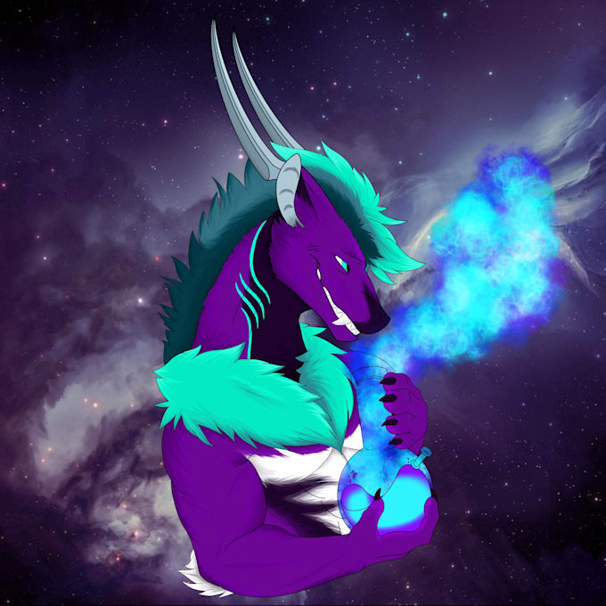 Draw, color and shade a piece of furry art by Fallenangel7567 | Fiverr