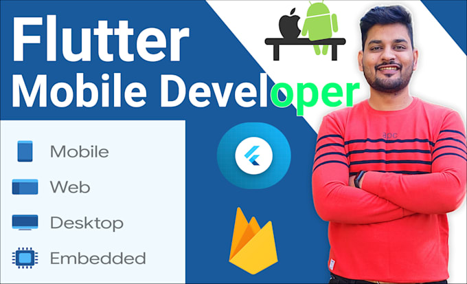Build flutter android and ios mobile application by Devshahrukhajm | Fiverr