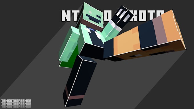 Create an minecraft wallpaper or render by Tamsuthefarmer | Fiverr