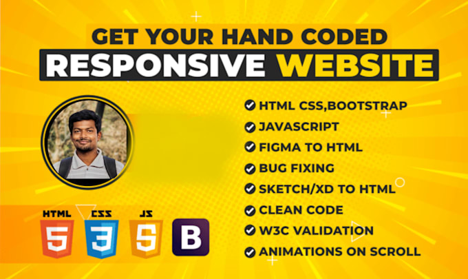 Convert your psd design to html code by Rahulpaul861 | Fiverr