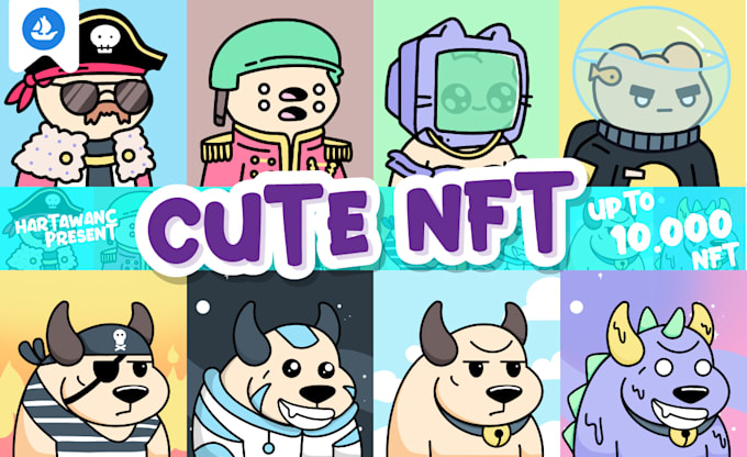 Do a cute nft art that you can sell as a collectible by Hartawanc | Fiverr
