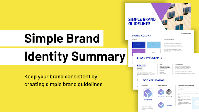 Create a simple brand identity guideline book by Monychm | Fiverr