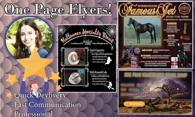 Create a one page flyer quickly by Pymgraphics | Fiverr