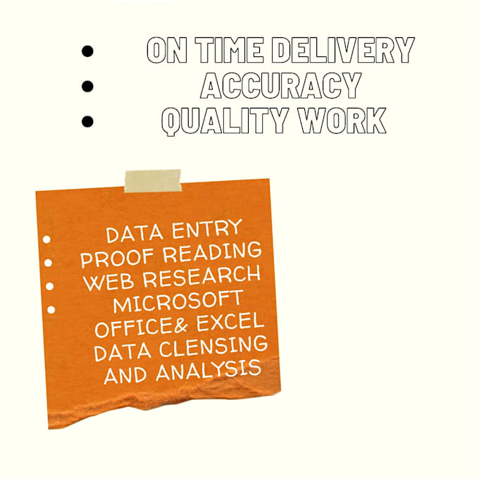 Help with data entry ,proof reading, web research by Piumifer | Fiverr