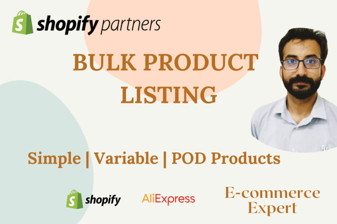 Do product uploading and bulk product listing to shopify by Arsalanzia ...