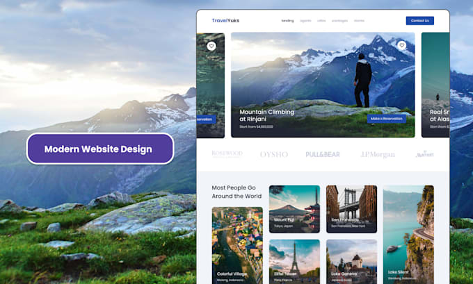 Design modern responsive ui ux website by Meeviadigital | Fiverr