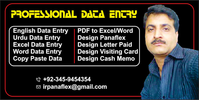 Data entry,advertising design, copy paste data by Idrees_002 | Fiverr