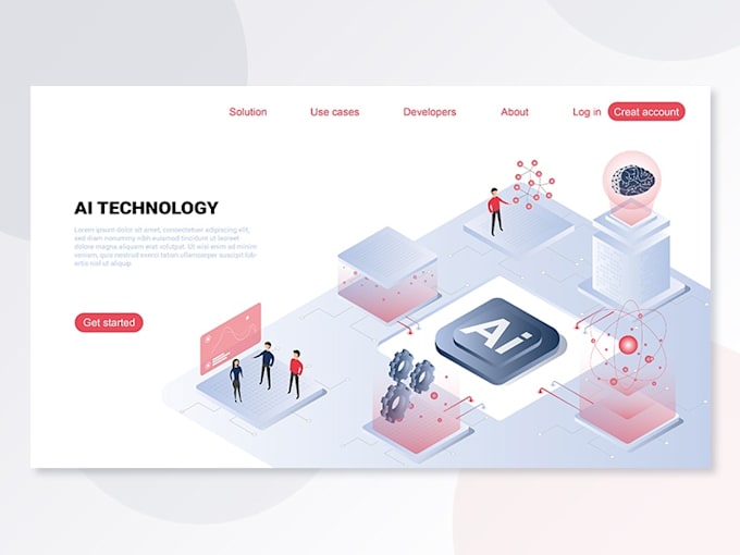 Create isometric vector illustration by Moogii_cg | Fiverr