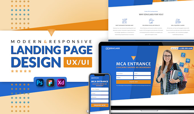 Design modern responsive landing page ui ux and website ui by Design_defined | Fiverr