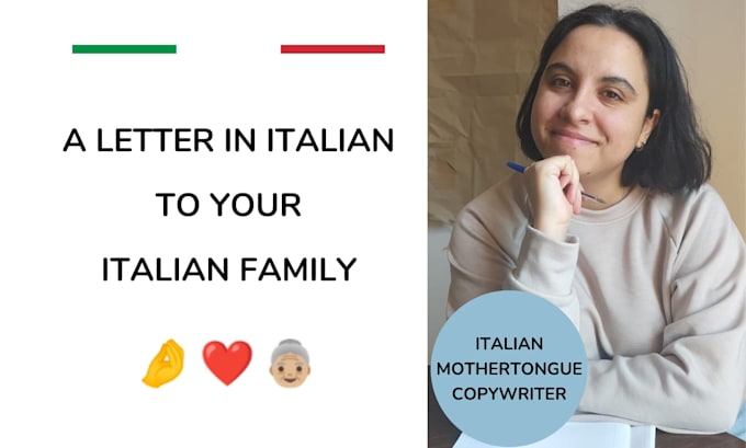 Write a letter to your italian family and loved ones by Sabrinaaccardo ...