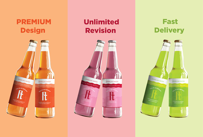 Do can design, bottle label design, packaging by Daniagraphix | Fiverr