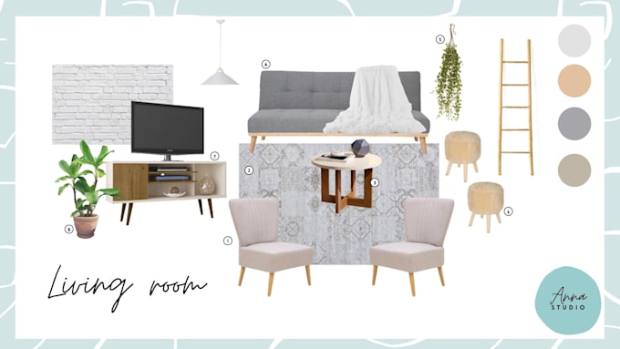 Design and make a 3d model for your room by Anna__z | Fiverr