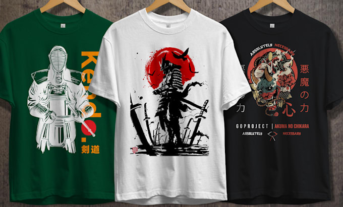Design a shirt in a cool japanese style by Goprojects363 | Fiverr