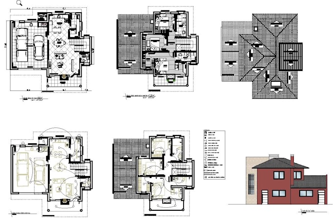 Draft architectural plans in autocad, draftsman by Salah313 | Fiverr