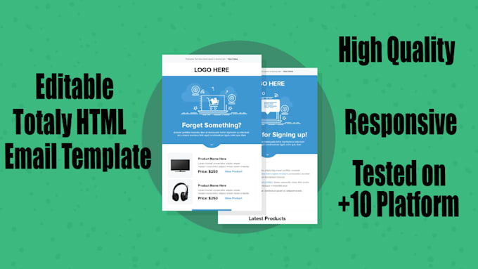 Do responsive html email template by Yusuferengoc | Fiverr