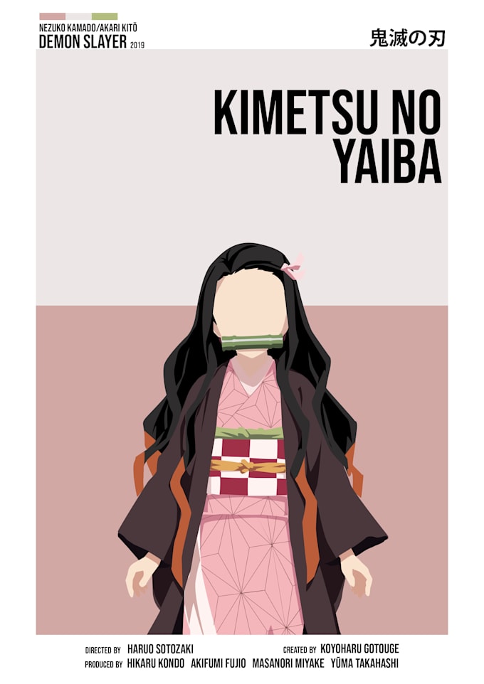 Make a beginner vector anime poster by Koibit | Fiverr