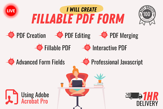 Create fillable pdf form professionally by Life_of_mouli | Fiverr