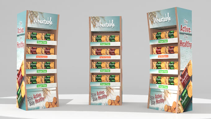 Design 3d products display and retail display booth design for you by ...
