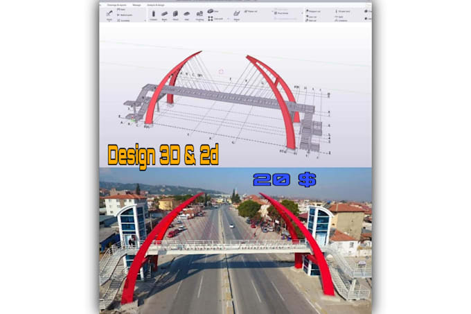 Design any complex civil engineering structure by Zakariagoussiry | Fiverr
