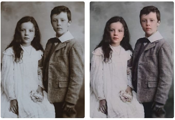 Colorize and restore old photos by Quintmichael | Fiverr