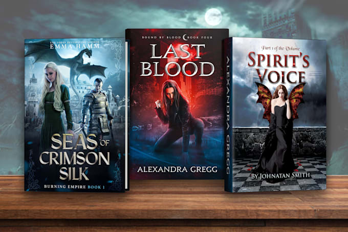 Design fantasy book cover design, ebook cover with 3d mockup by ...