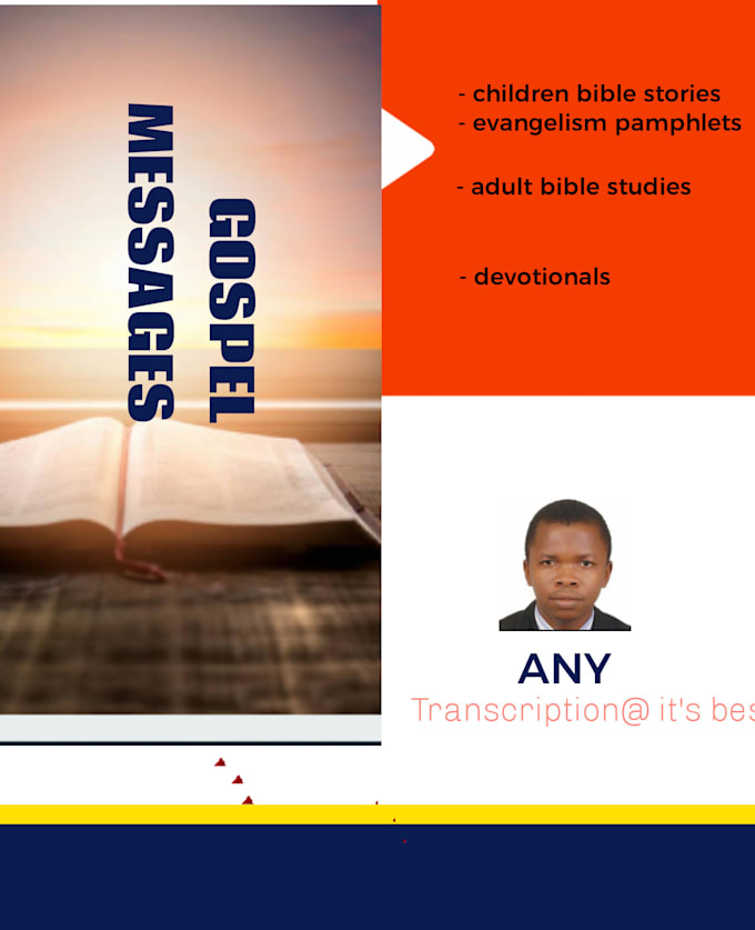 Write your gospel messages by Tofunmiilori | Fiverr