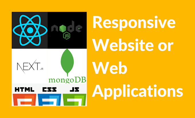 Create Responsive Websites In Html Css Javascript React Nextjs Nodejs