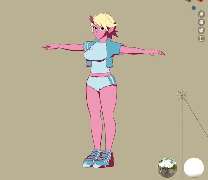 Create a stylized 3d model like arcsystem works games by Tyriese_miller ...